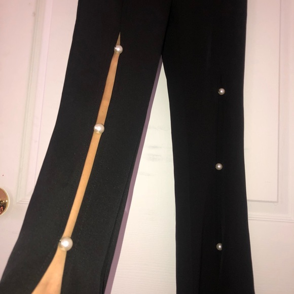 Pants & Jumpsuits | Sample Sale Petite Black Pants With Cutouts | Poshmark